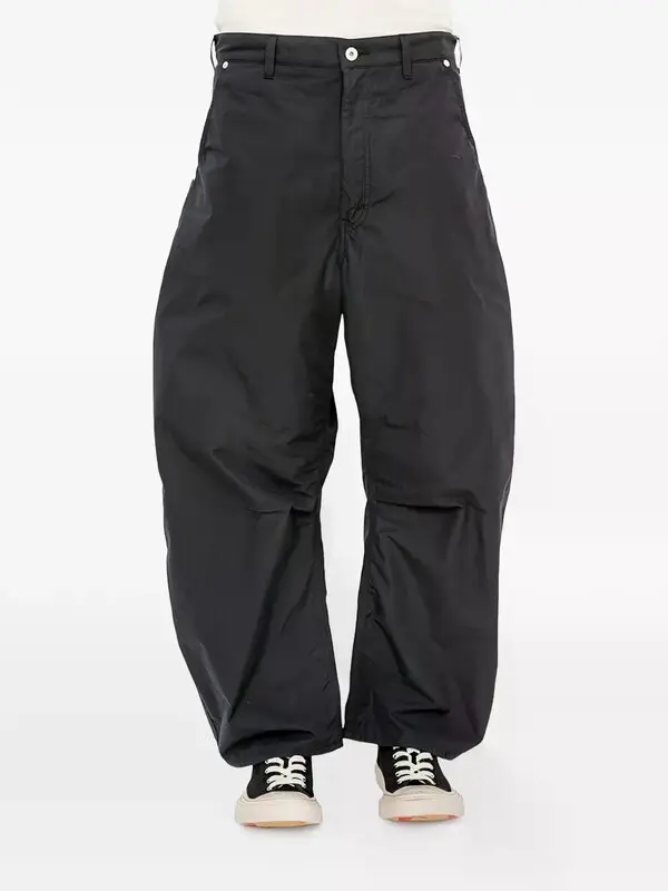 Comme Des Garçons Rivet Embellished Wide-leg Trousers - Black