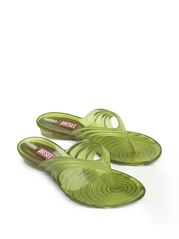 Melissa X Diesel Quantum Ribbed Flip-flops