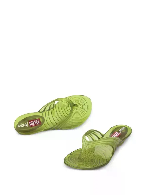 Melissa X Diesel Quantum Ribbed Flip-flops