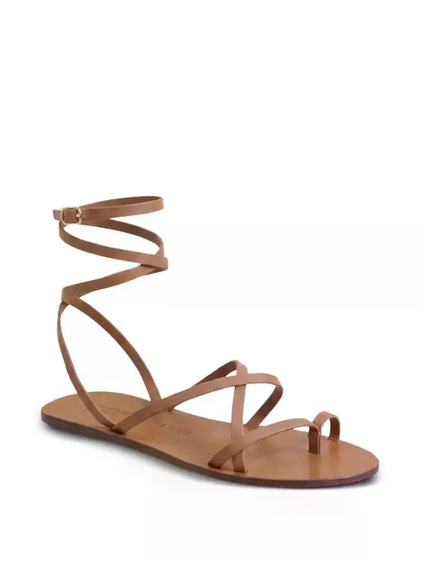 Manebí X Alex Rivière Studio Valentina Leather Flat Sandals
