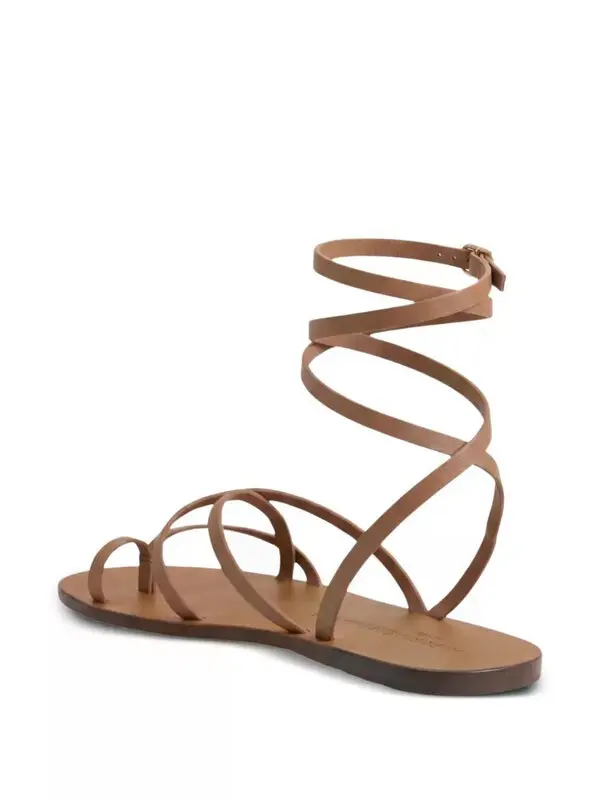 Manebí X Alex Rivière Studio Valentina Leather Flat Sandals