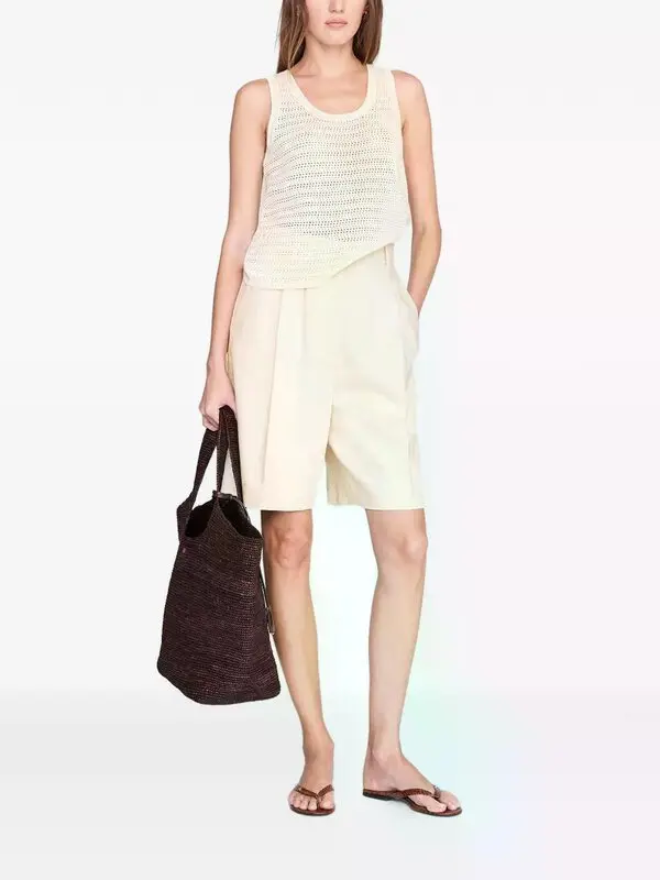 ANINE BING Arie Crochet Knit Tank Top