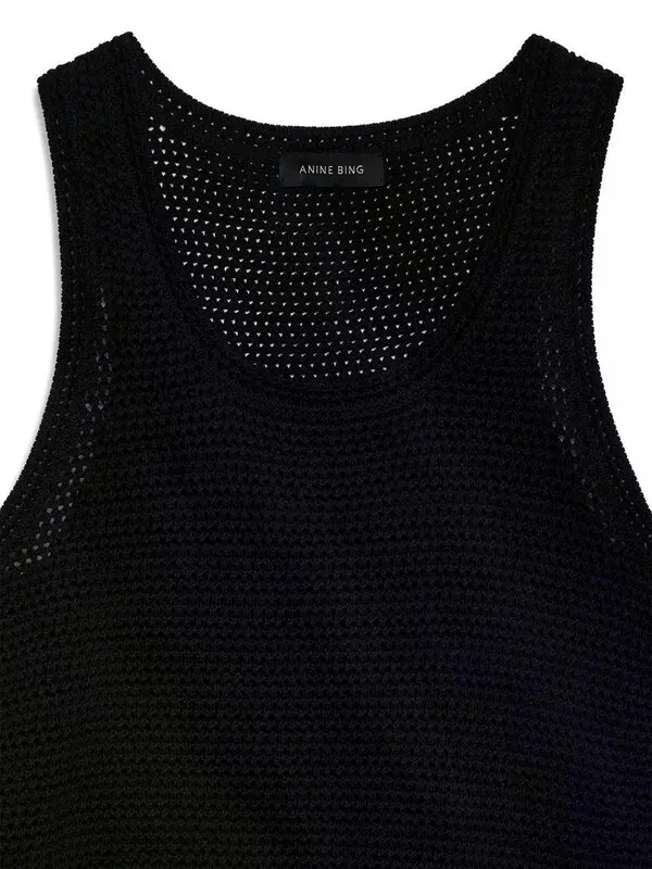 ANINE BING Arie Open-knit Dress