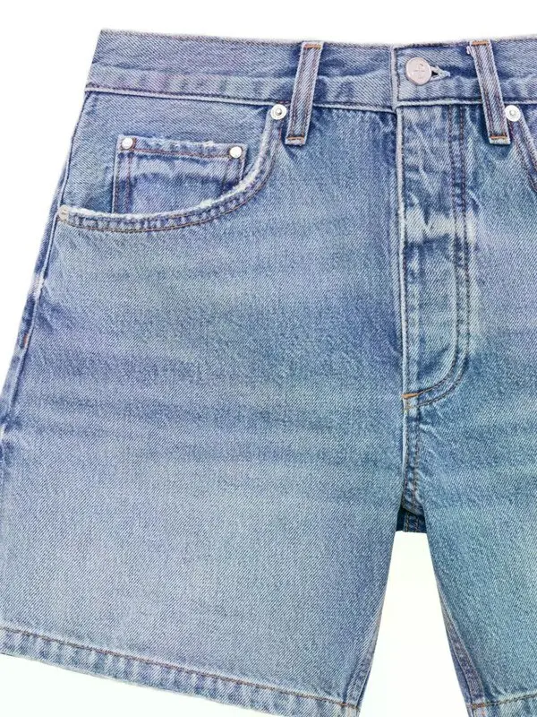 ANINE BING Delaney Denim Mini Shorts - Blue