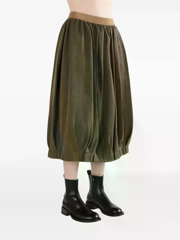 UMA WANG Gathered-hem Midi Skirt