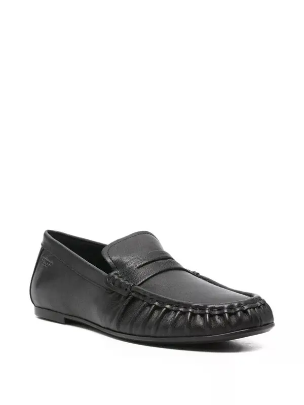 VAGABOND SHOEMAKERS Aleya Ruched Detail Penny Loafers - Black