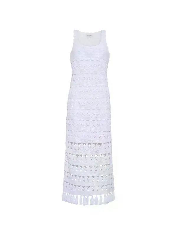 Cara Cara Joan Crochet Maxi Dress - White