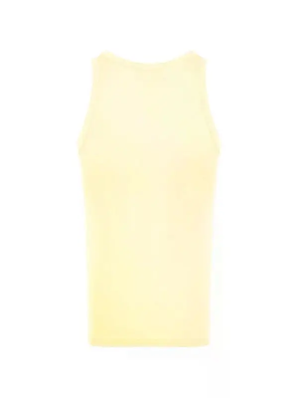 Auralee Ribbed-knit Tank Top - Yellow