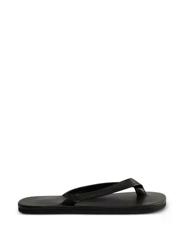Auralee Soft Leather Sandals - Black