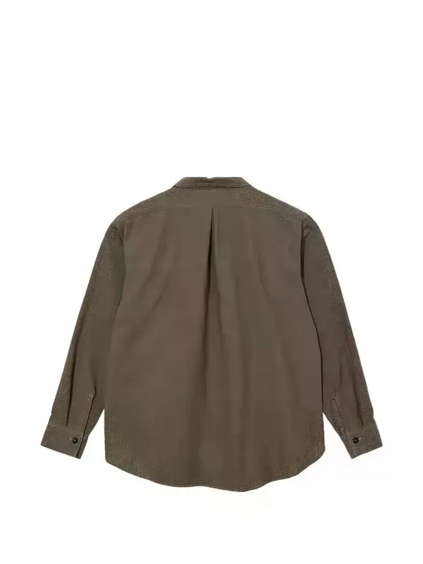 TAIGA TAKAHASHI Narrow-collar Zigzag-weave Shirt