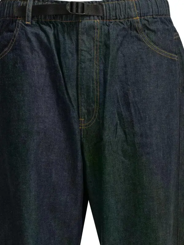 DANTON Belted Elasticated-waist Jeans