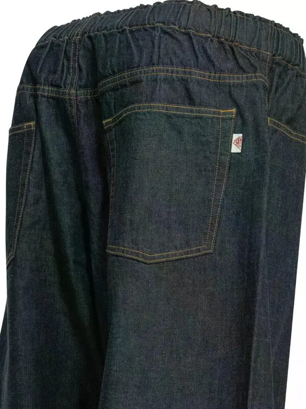DANTON Belted Elasticated-waist Jeans