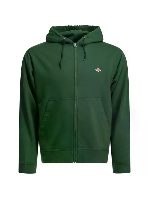 DANTON Logo Patch Zip-up Hoodie