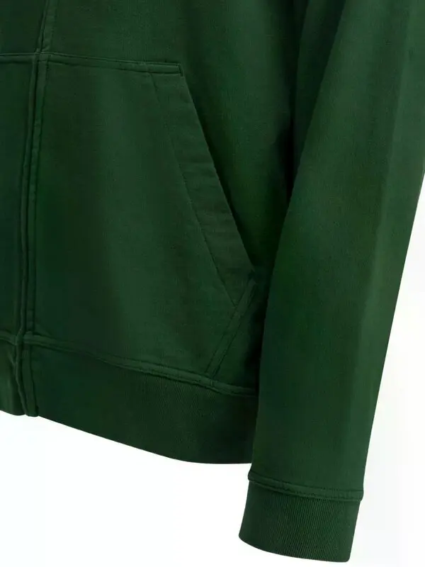 DANTON Logo Patch Zip-up Hoodie