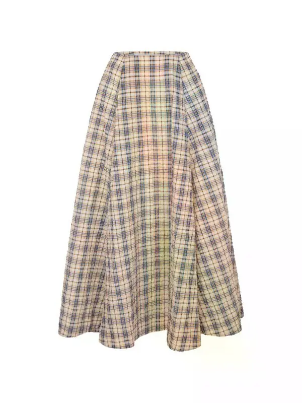 Bernadette Kennedy Check-pattern Midi Skirt