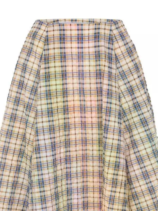Bernadette Kennedy Check-pattern Midi Skirt