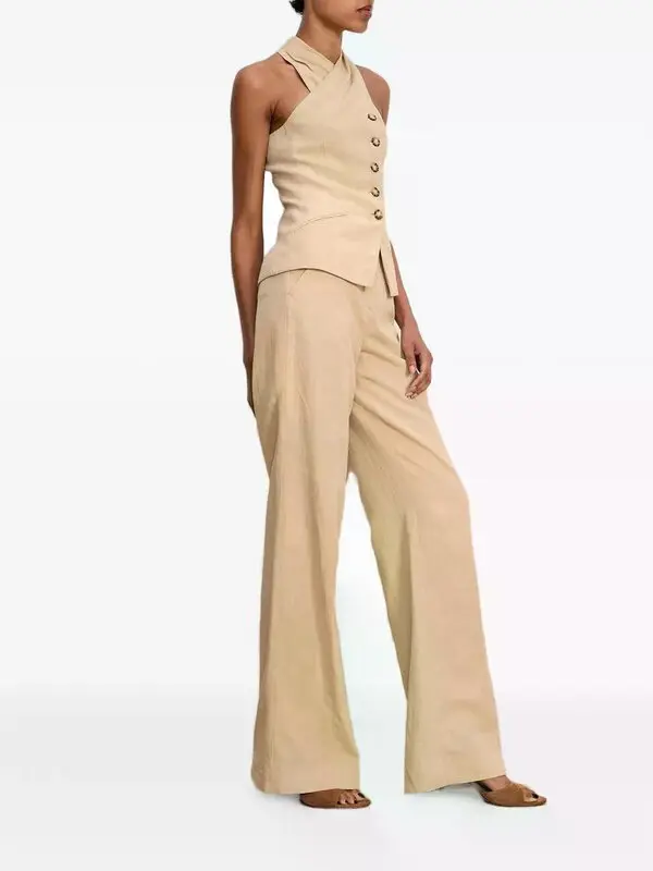 Veronica Beard Asymmetric Halterneck Top