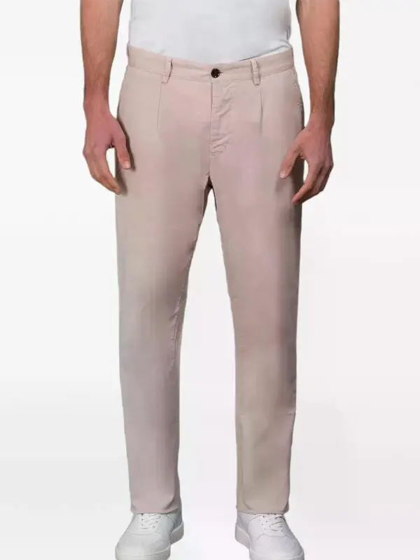 MOORER Solomon Straight-leg Trousers - Pink