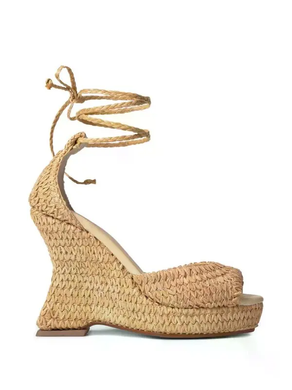 CastaÑer Blanca Braided Raffia Sandals