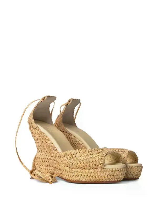 CastaÑer Blanca Braided Raffia Sandals