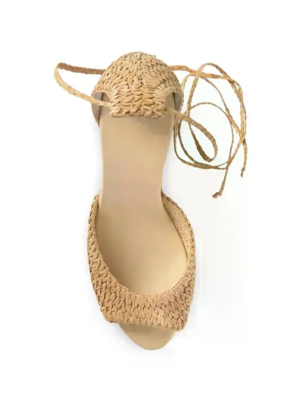 CastaÑer Blanca Braided Raffia Sandals