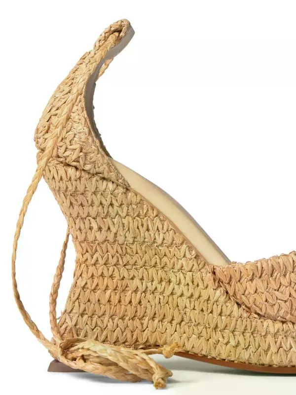 CastaÑer Blanca Braided Raffia Sandals