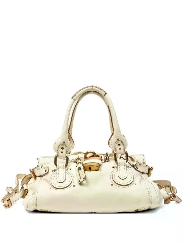 Chloé Paddington Leather Shoulder Bag - Neutrals