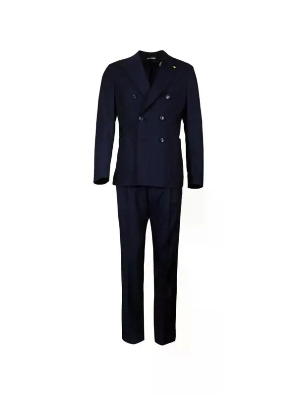 ALESSANDRO GILLES Pinstriped Double-breasted Suit
