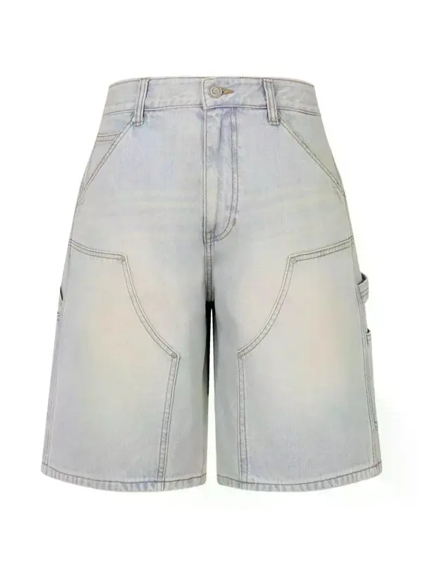 STUDIO TOMBOY Panelled Denim Shorts - Blue