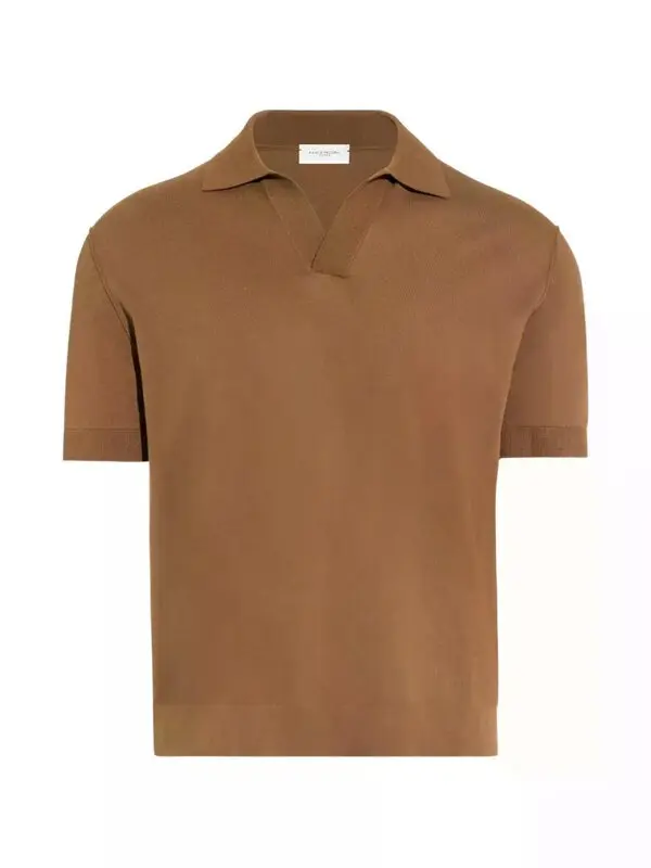 PAOLO PECORA Open-collar Loose-fit T-shirt