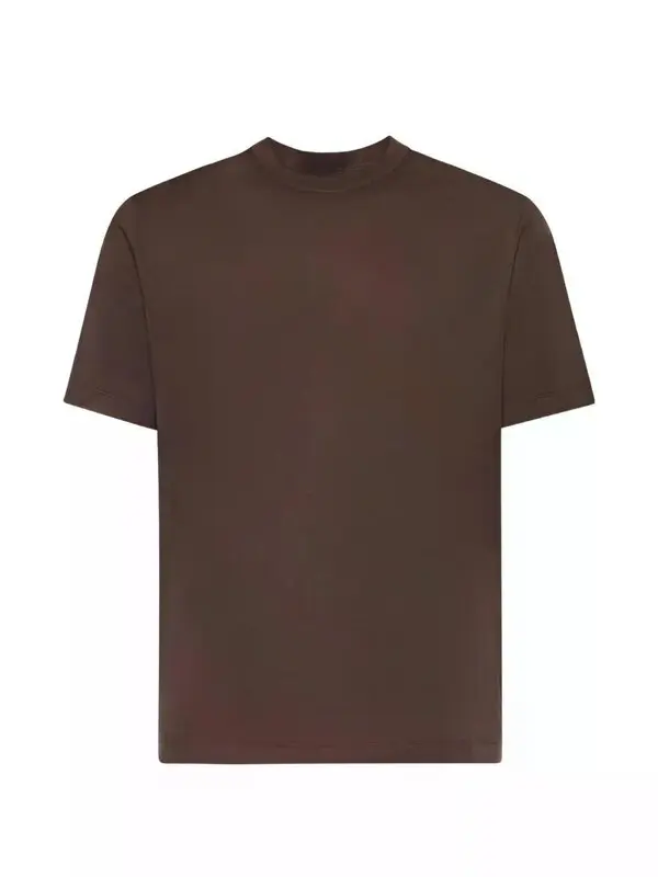 GIULIANO GALIANO Crew-neck Short-sleeve T-shirt - Brown