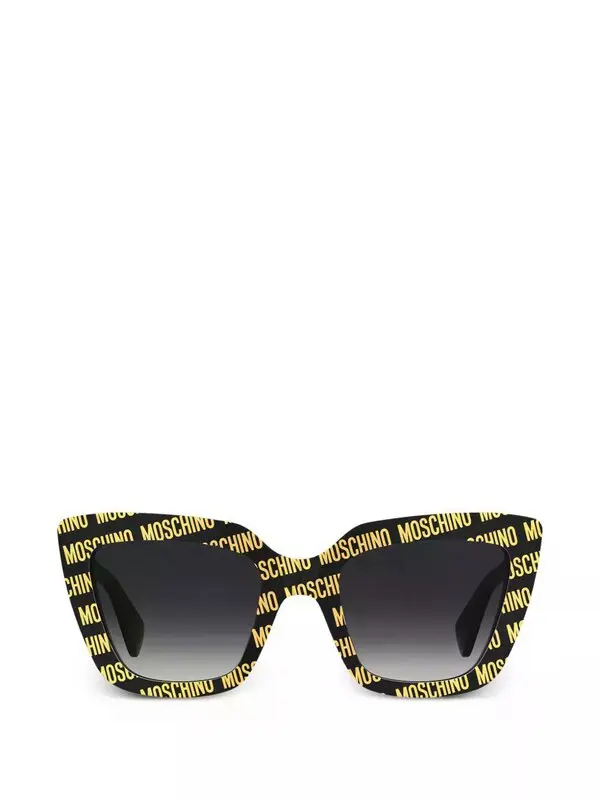 Moschino Print Cat-eye Sunglasses - Black
