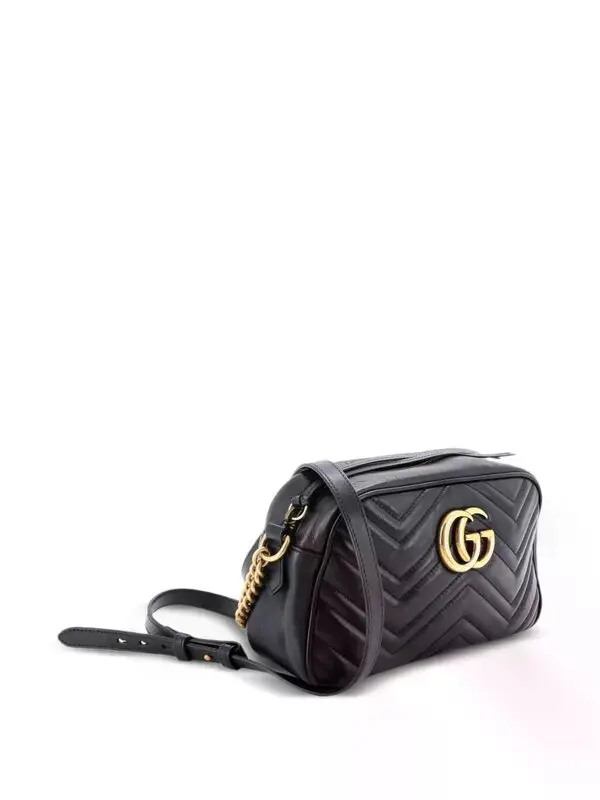 Gucci Matelassé Leather Small Shoulder Bag - Black