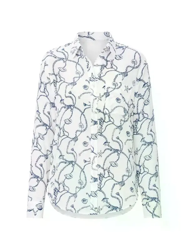 Rails Josephine Shell-print Shirt - White