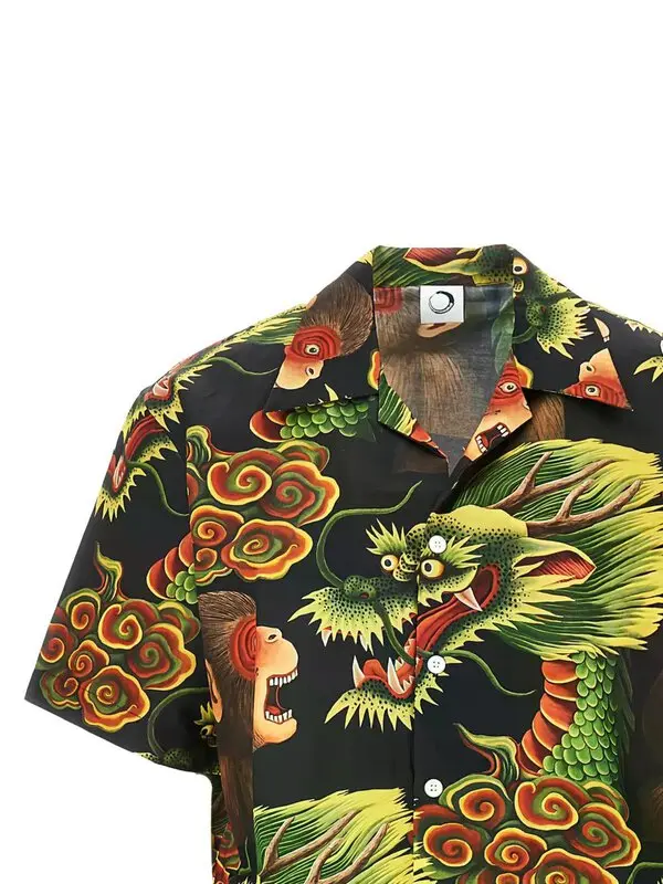 ENDLESS JOY Monkey Dragon Printed Shirt