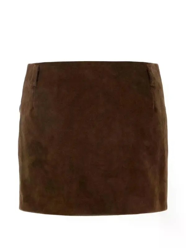 Marni Suede Panelled Mini Skirt