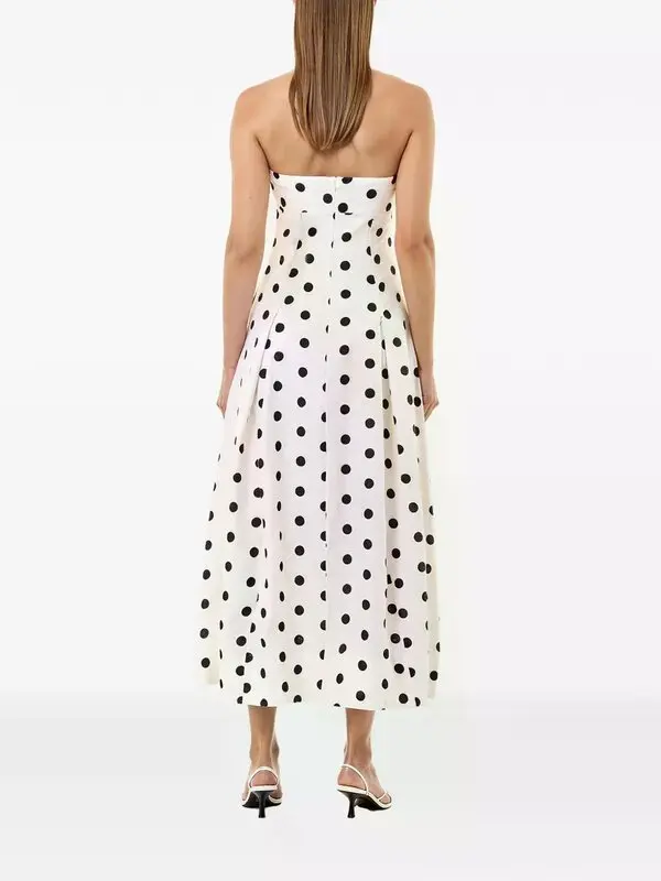 NICHOLAS Seraphina Polka-dot Midi Dress
