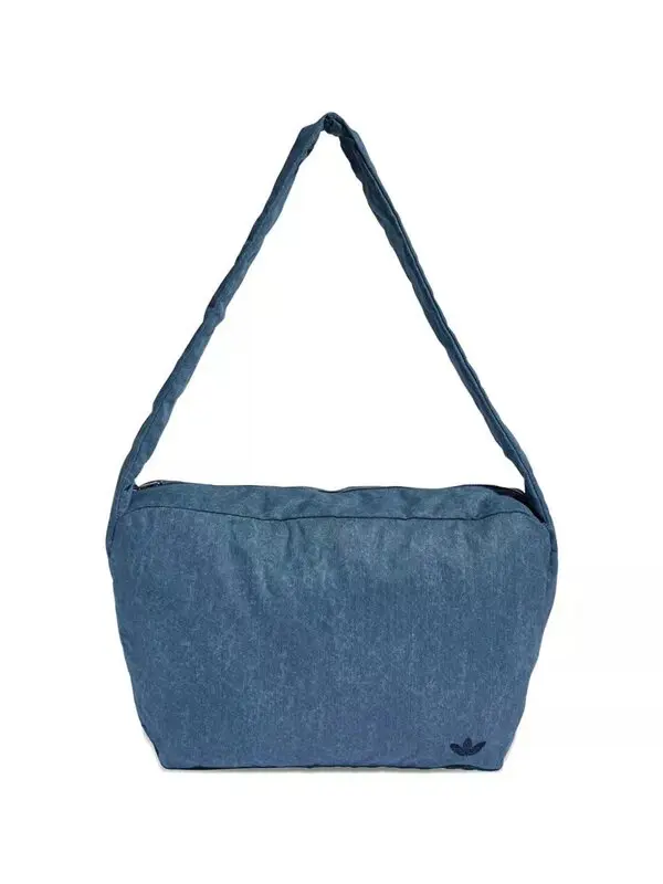 Adidas Washed Effect Logo-print Shoulder Bag