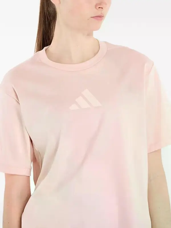 Adidas Logo Print T-shirt - Pink