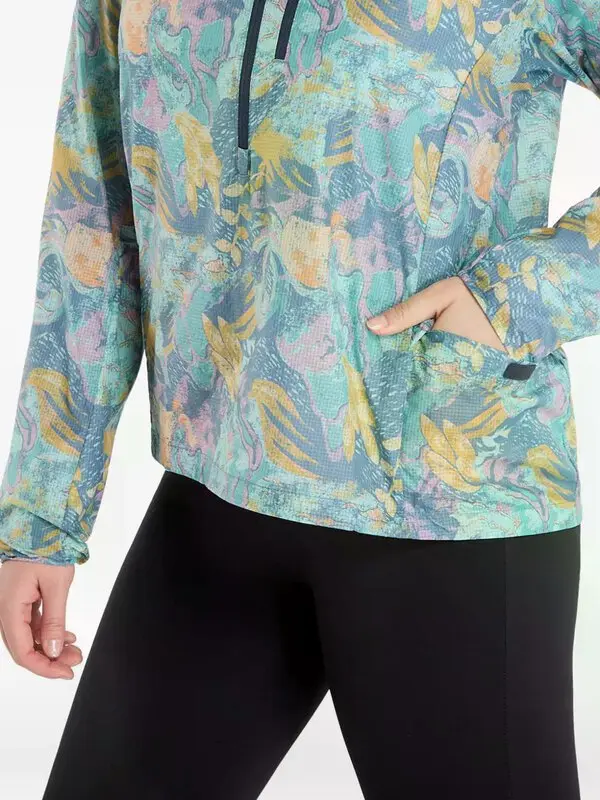 Patagonia Abstract Print Quarter-zip Sweatshirt - Blue