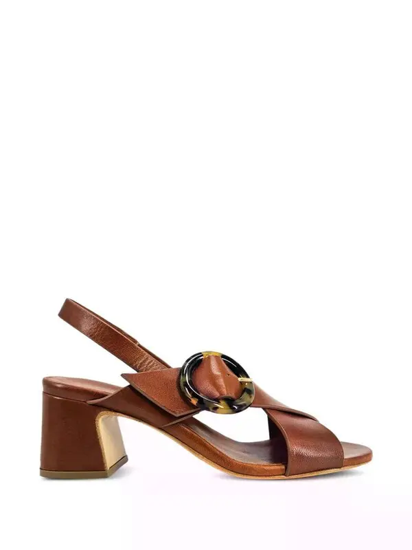 MADISON MAISON Slingback Sandals With Tortoiseshell-effect Buckle