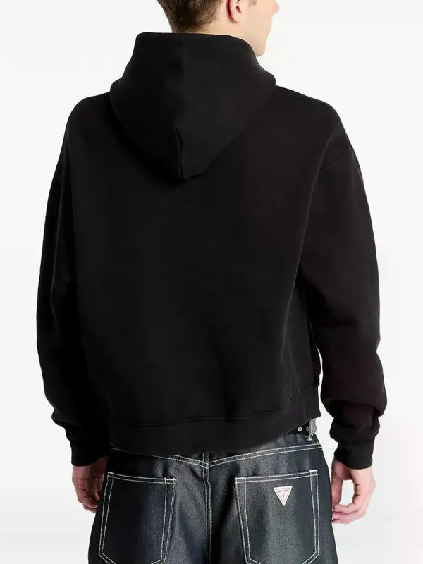 Guess Logo Embroidered Hoodie