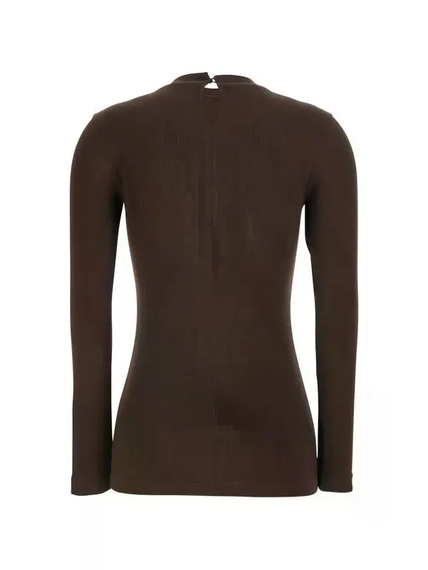 Brunello Cucinelli Monili Trim Long Sleeve T-shirt