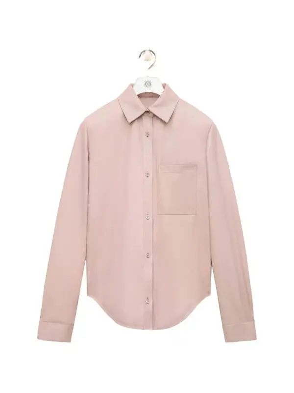 Loewe Suede Buttoned Shirt - Pink