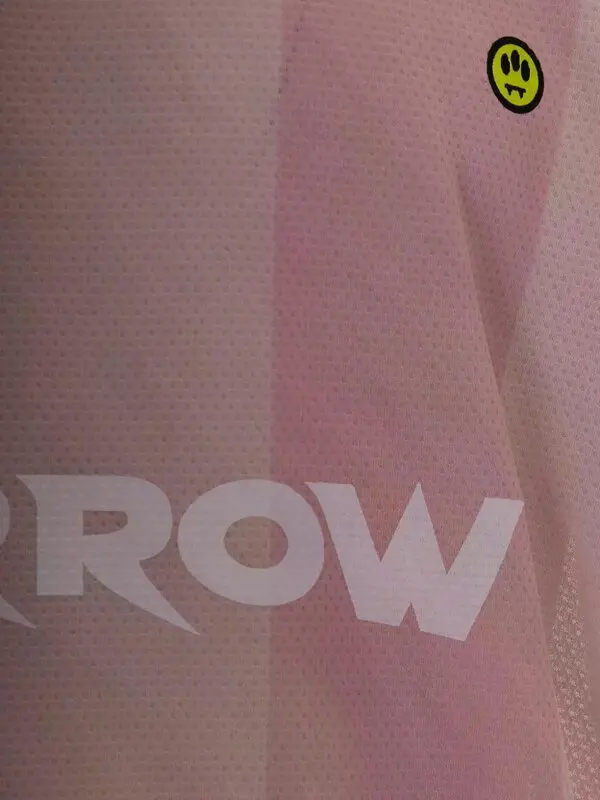 BARROW Striped Logo Print T-shirt