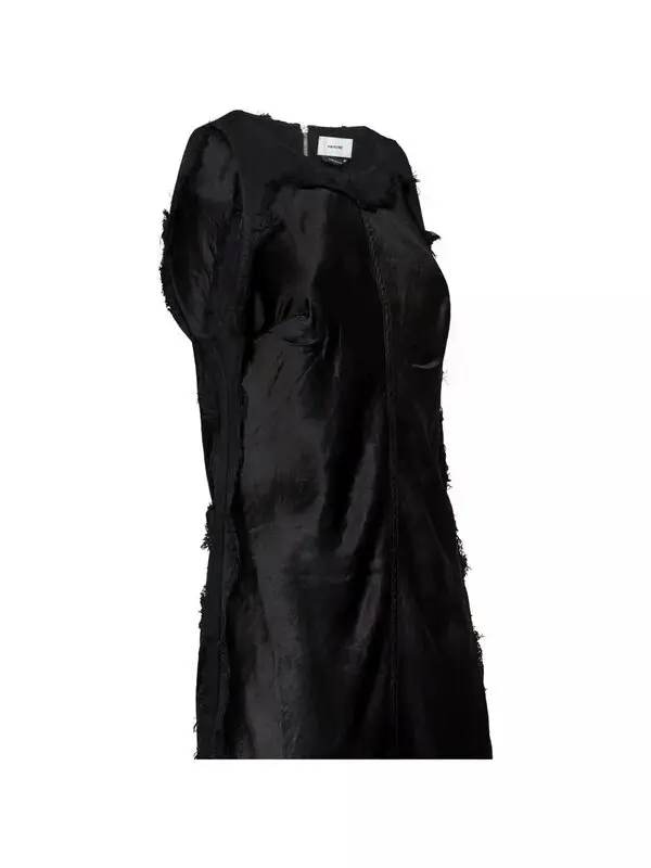 HAIKURE Sleeveless Crewneck Dress With Frayed Inserts