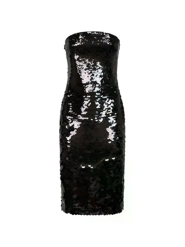 Alex Perry Sequin-embellished Strapless Dress