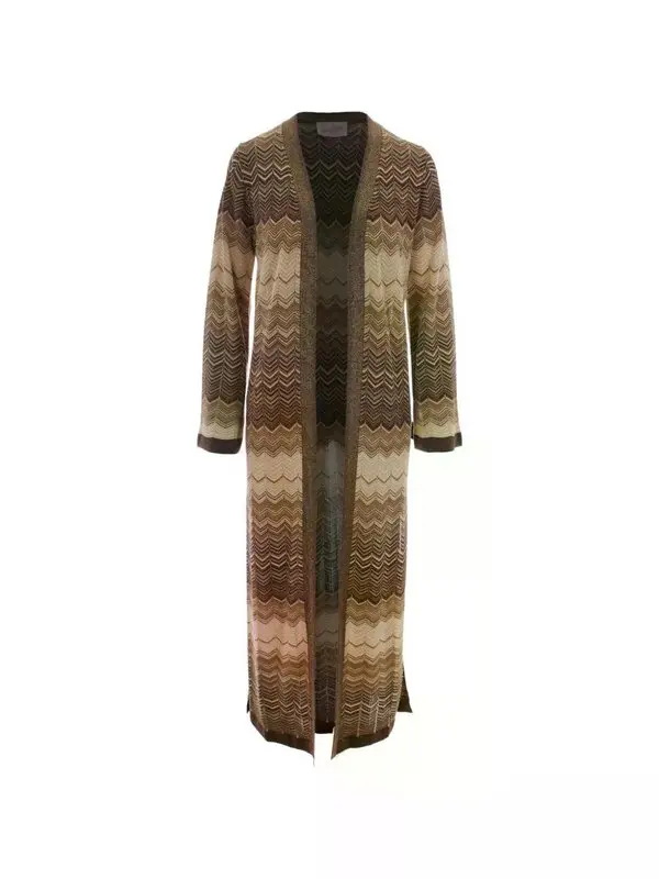 MC2 SAINT BARTH Tonia Chevron-knit Cardigan