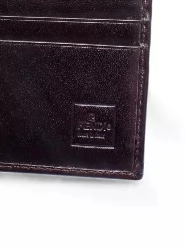 Fendi Zucca Bi-fold Wallet - Brown