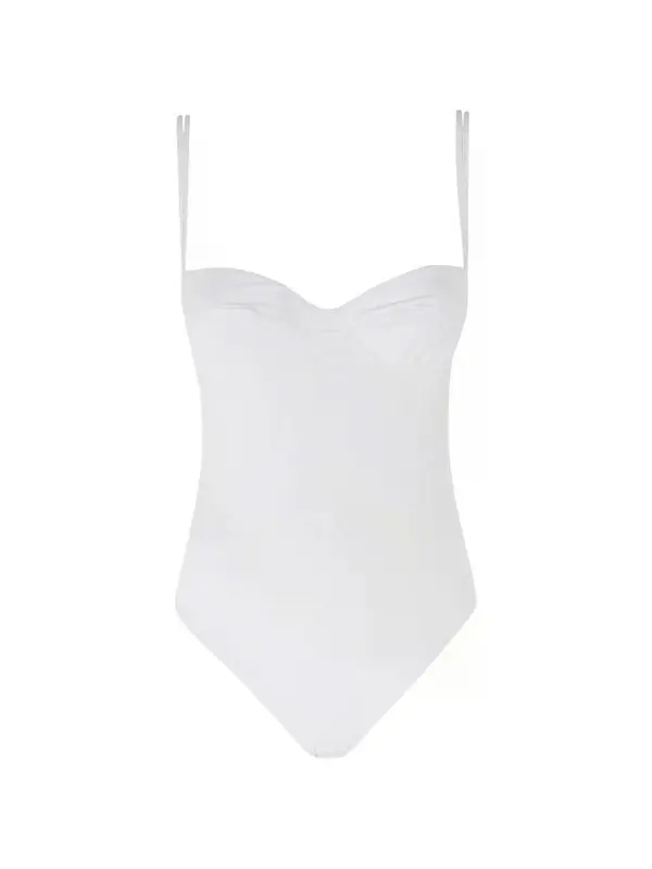 Federica Tosi Underwired Sweetheart Swimsuit - White